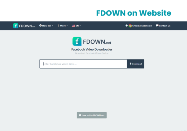 FDOWN: The Best Free Facebook Video Downloader